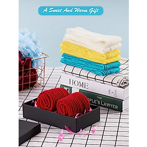 SATINIOR 8 Pairs Women Knit Leg Warmers 80s Eighty's Ribbed Leg Warmers for Party Sports