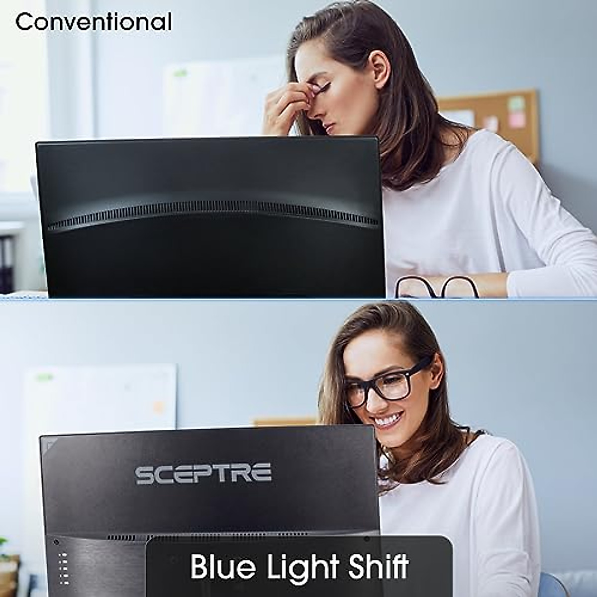 Sceptre 27" IPS 2K Monitor QHD 2560 x 1440 75Hz Edgeless DisplayPort HDMI Build-in Speakers Machine Black