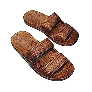 IMPERIAL SANDALS HAWAII Double Strap Jesus Style Hawaii Sandals Size 14 Women /12 men, Unisex Sandal for Women Men and Teens