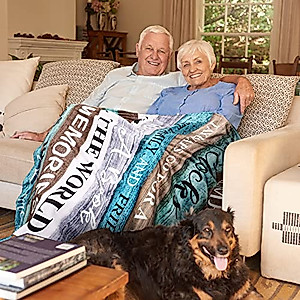 WILLBOND Retirement Gifts for Men Women Blanket Funny Retired Teacher Flannel Soft Fleece Nurse Blankets & Throws Gift Camping Throw Bed Police Coworker (Retro Style)