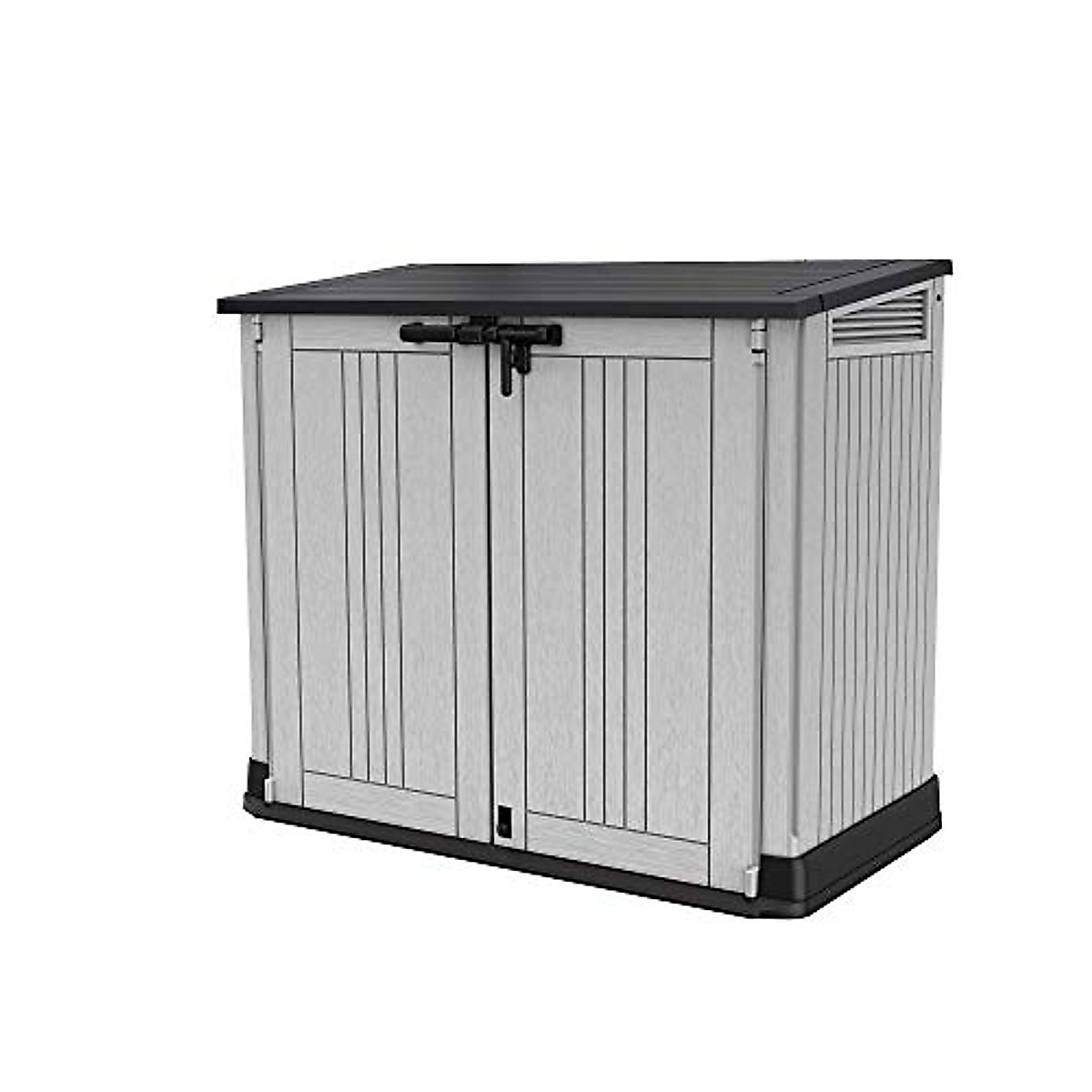Keter 249317 Store it Out Nova Outdoor Garden Storage Shed, 32 x 71.5 x 113.5 cm, Light Grey with Dark Grey Lid