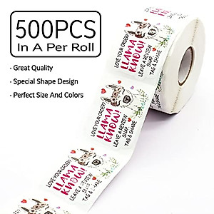 Love Your Order Let Llama Know Stickers,Thank You Stickers,Handmade Stickers,Small Shop Stickers,Envelopes Stickers for Small Business, Online Retailers,Handmade Goods,500 Labels Per Roll
