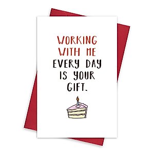 Ulbeelol Pompous Colleague Birthday Card, Funny Work Bestie Bday Card, Rude Boss B-day Card, Arrogant Birthday Card for Workmate