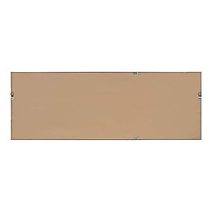 DesignOvation Beatrice Transitional Framed Panel Wall Mirror, 19 x 51, Walnut Brown, Chic Full Length Mirror for Wall