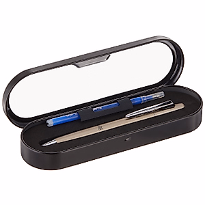 PILOT FriXion Ball LX Erasable, Refillable & Retractable Gel Ink Pen, Fine Point, Gold Barrel, Blue Ink, Single Pen (34452)