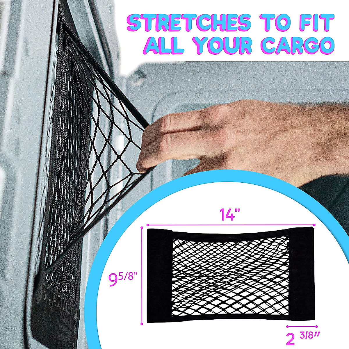 Cooler Net for Dry Storage and Organization - Compatible with YETI, RTIC, Igloo, Coleman, Lifetime, Pelican Ice Chests - Works with Cooler Lights, Wheel Kits, RTIC Cooler Accessories, and More