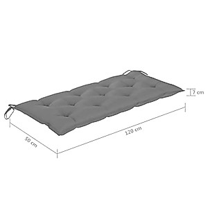 Indoor/Outdoor Bench Cushion,Fabric Garden Bench Cushion Chair Cushions 47.2"x19.7"x2.8", Cushion for Swing Chair Replacement Cushion Patio Chair Pads for Patio Furniture Home Office