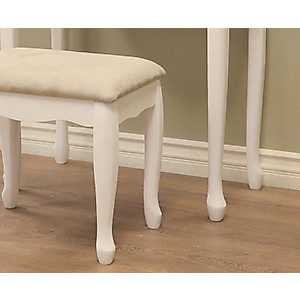 Frenchi Home Furnishing Vanity Set with Stool and Mirror