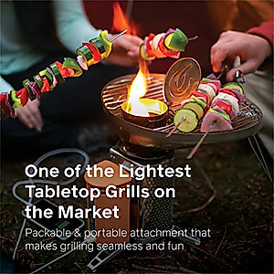BioLite, CampStove Portable Tabletop Grill for CampStove 2, Wood-Fired Grill Attachment