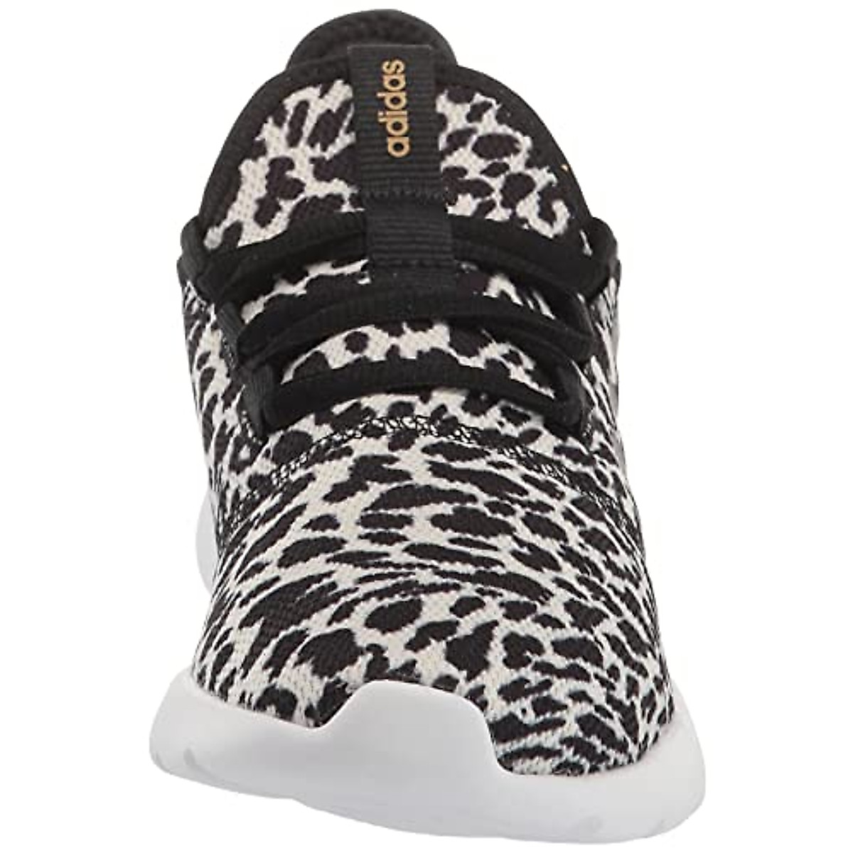 adidas Women's Casual Running Shoe, Wonder White/Black/Golden Beige, 8