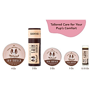 Natural Dog Company Skin Soother, 2 oz. Tin, Allergy and Itch Relief for Dogs, Dog Moisturizer for Dry Skin, Dog Lotion, Ultimate Healing Balm, Dog Rash Cream