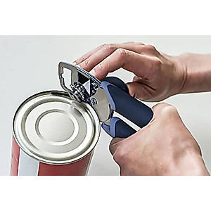 TJ COOK Carbon Steel Can & Bottle Opener Multifunction Easy To Use Manual Steel High Durability Carbon steel Gray
