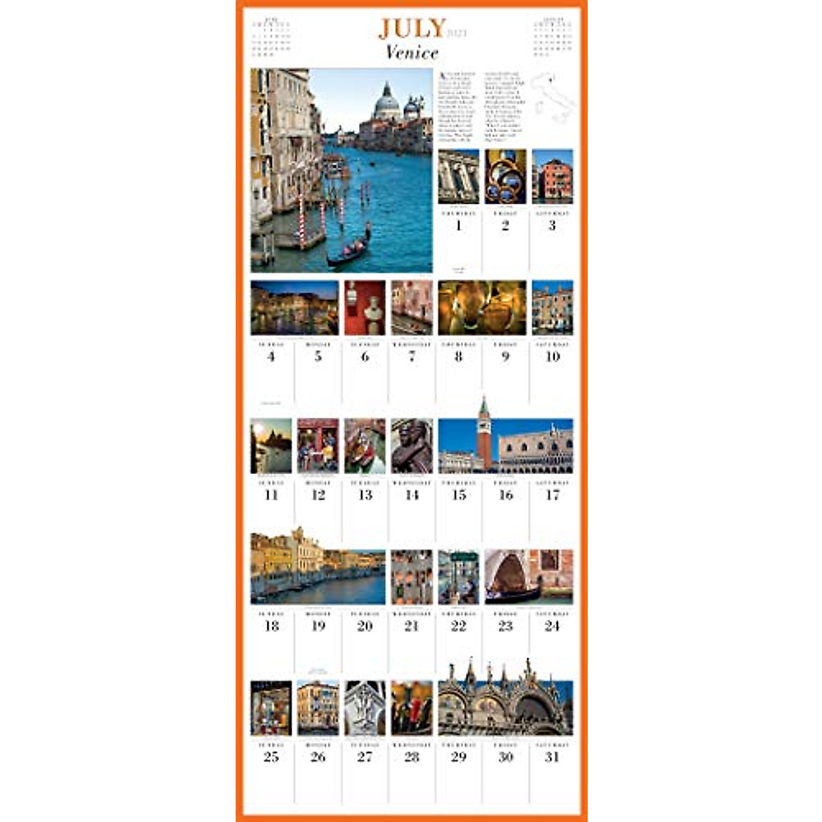 365 Days in Italy Picture-A-Day Wall Calendar 2021