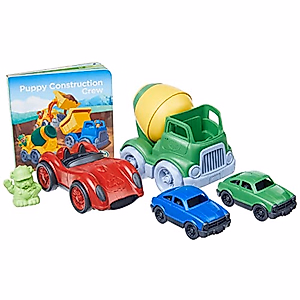 Green Toys Mixer Mini Vehicle Book Bundle