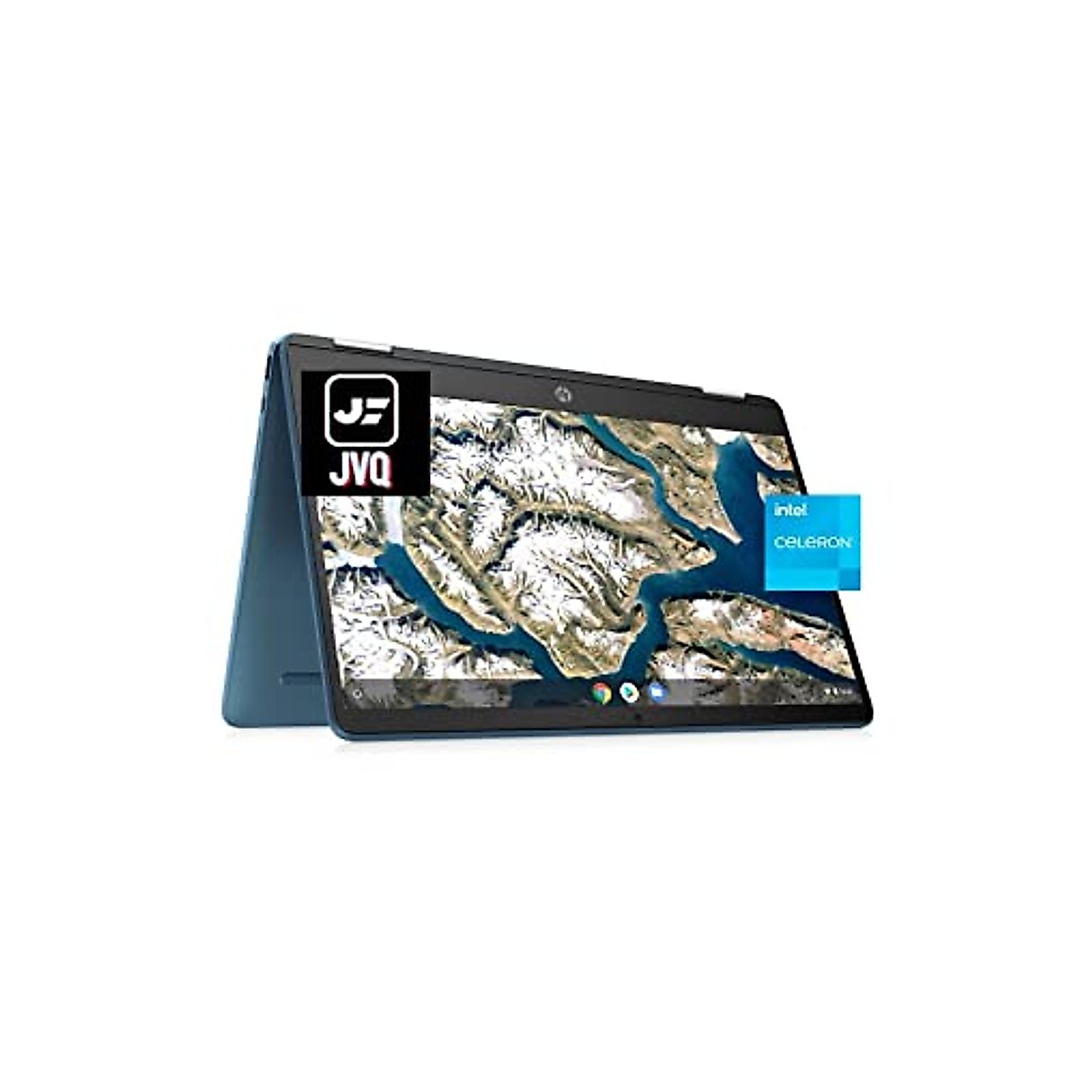 HP Newest X360 2-in-1 Chromebook 14" HD Touchscreen Laptop, Intel Celeron N4000(Up to 2.8GHz), 4GB DDR4 RAM, 128GB Space(64GB eMMC+64GB Card), WiFi, Webcam, USB Type-C, Chrome OS, Forest Teal JVQ MP