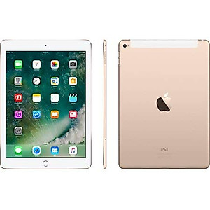 Apple iPad Air 2 128GB Factory Unlocked Gold (Wi-Fi + Cellular 4G LTE) Newest Version (Renewed)