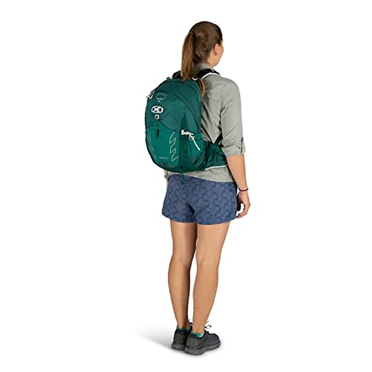 Osprey Tempest 20 Women's Hiking Backpack, Jasper Green,Medium/Large & Hydraulics Backpack Water Reservoir