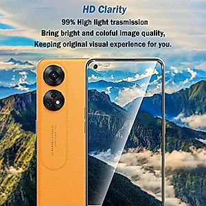 Natbok 2 Pack for OPPO Reno 8T 4G Screen Protector,9H Tempered Glass Film,HD Clear Scratch Resistant,Case Friendly Bubble-Free Easy Installation for OPPO Reno 8T 4G Glass Screen Protector