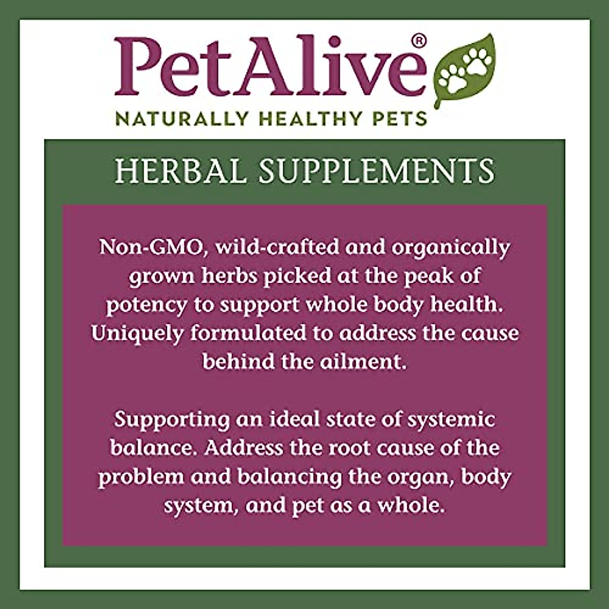 PetAlive Pancreas Booster - All Natural Herbal Supplement for Pancreatic Health and Digestive Functioning in Cats and Dogs - Supports Healthy Insulin Production - 60 Veggie Caps