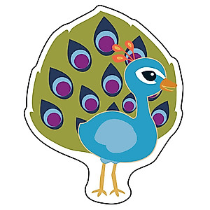 Carson Dellosa – You-Nique Peacocks Colorful Cut-Outs, Classroom Décor, 36 Pieces
