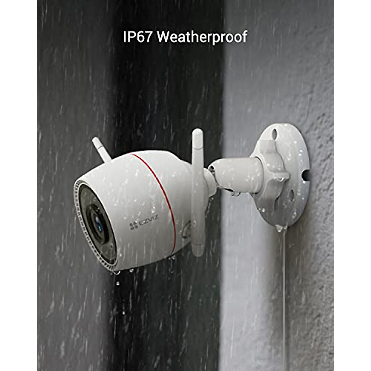 EZVIZ Security Camera Outdoor, 2K WiFi Camera with Motion Alert, Color Night Vision and IP67 Waterproof, AI-Powered Person Detection, Two-Way Talk, Compatible with Alexa Google Home | C3TN