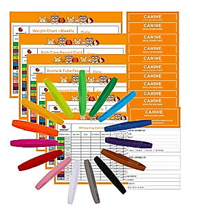 Pet Nursing Bottle，15 Pack Puppy ID Collars ，Digital Pet Thermometer
