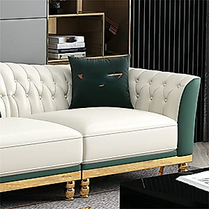 SXNBH Sofa Postmodern Living Room Corner Combination Size Apartment Villa Leather Sofa