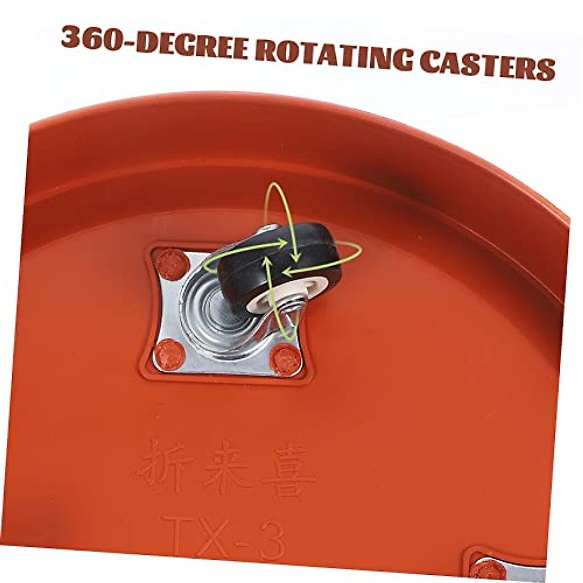 Abaodam Rolling Flower Pot Tray Serving Tray Round Carts with Wheels Heavy Duty Planters for Indoor Plants Flower Pot Saucer Plastic Pot Saucer Flower Pot Trolley Plants Caddy on Wheels Pp