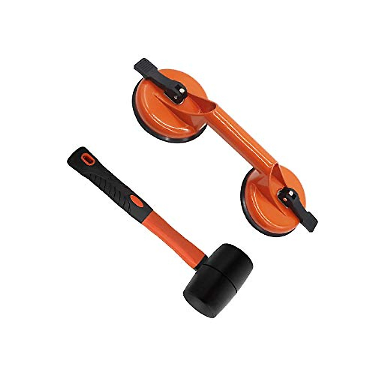 Glass Lifting Suction Cups and Rubber Mallet Hammer for loor Gap Fixer Tool for Laminate Floor Gap Repair
