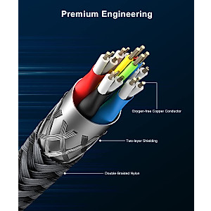 Elebase Guitar Pedal Patch Cables 6-Pack, 6 Inch 6.35MM Effects Pedal Board Cord 1/4'' Right-Angle Braided Flat Audio Cable Shielded TS Copper Male Connector for Microphone Amp/Amplifier Mixer