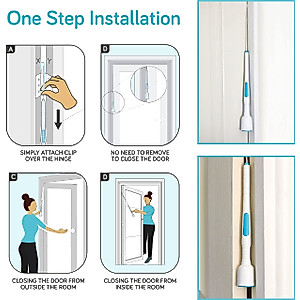 Handisure Child Door Safety Door Pinch Guard. Automatic, Hinge & Lock Side Safety, Reliable, Multiple Awards & Unique, Baby Door Stopper. Easy to Install & Build to Last Finger Guard for Door