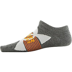 Under Armour Youth Essential Lite No Show Socks, 6-Pairs, Pitch Gray 1 Assorted, Small