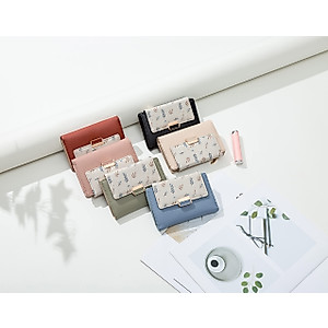 Plergi PU Leather RFID Blocking Flap Wallet for Women Large Capacity Card Holder