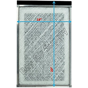 RAYAIR SUPPLY 18x20 Air Ranger Replacement Filter Pads 18x20 (3 Pack) White