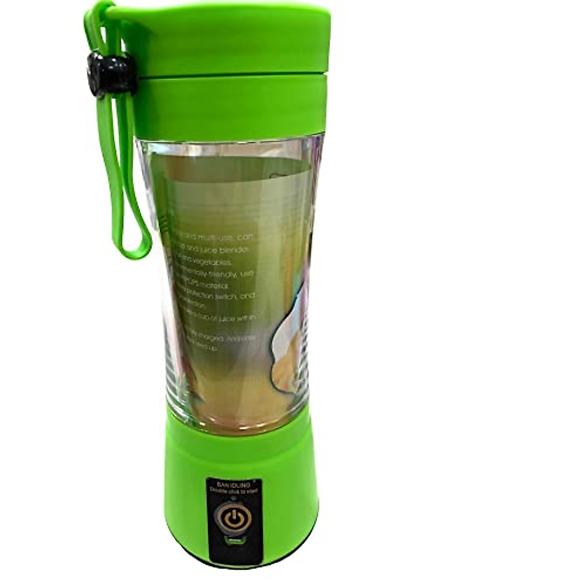Portable blender green mini blender 380 ml blender cup rechargeable silicone strap mini portable blender unique popular item