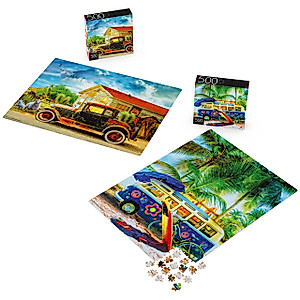 Spin Master Games 2-Pack of 500-Piece Jigsaw Puzzles, Bibliodame 1 and 2 | Puzzles for Adults and Kids Ages 8+