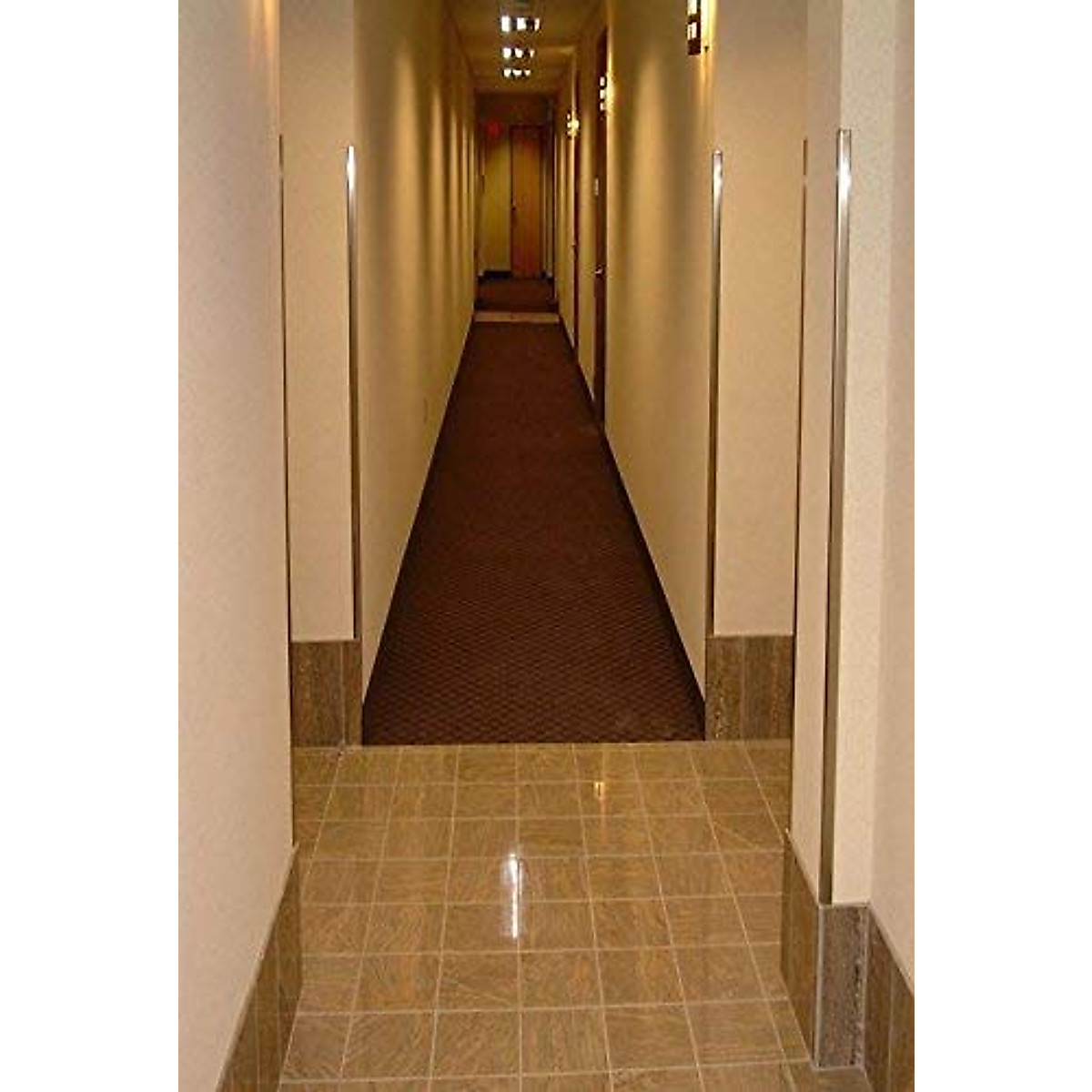 1 1/2" x 1 1/2" x 96" Stainless Steel Corner Guard, 22ga Includes 6 Tubes 10oz Adhesive, Pack of 10 Units Y