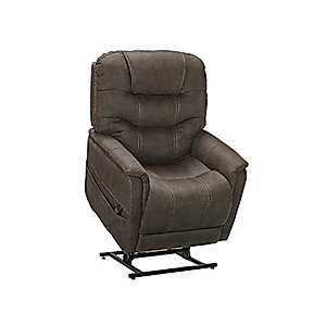 Signature Design by Ashley Ballister Contemporary Power Lift Recliner, Brown