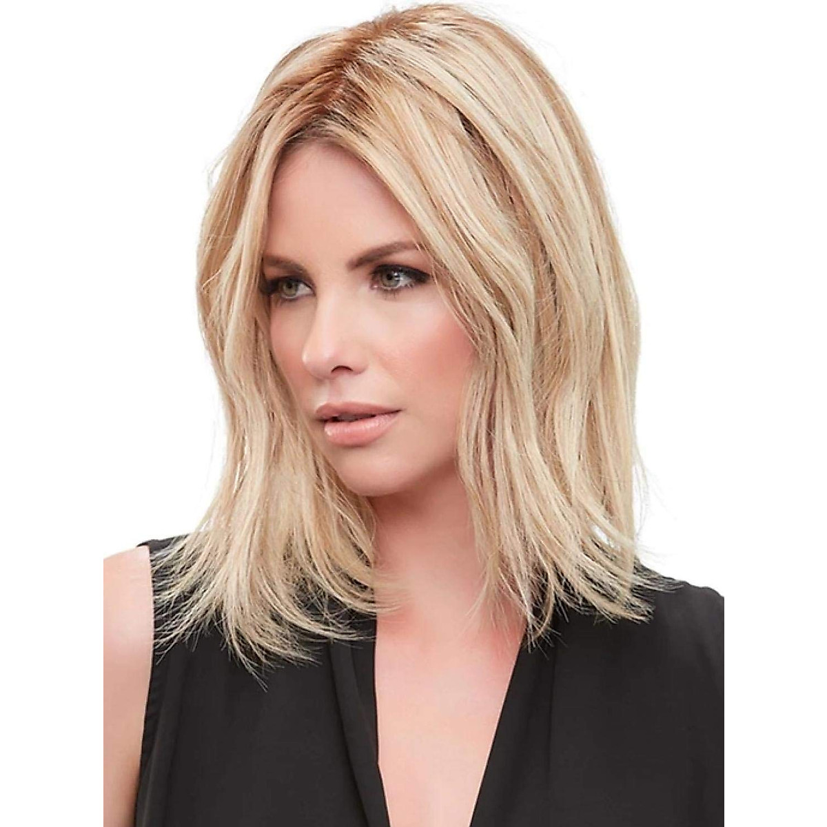 Bundle - 4 Items: 12" Top Form French Exclusive Colors Remy Human Hair Topper by Jon Renau, Christy's Wigs Q & A Booklet, BeautiMark Hydra Shampoo & Hydra Conditioner - Color: 8RN