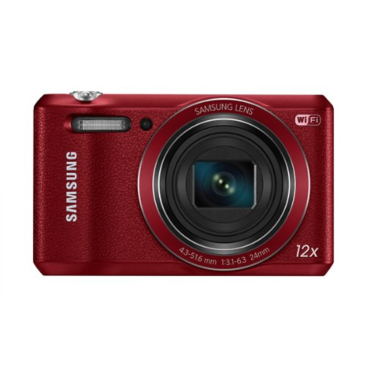 Samsung WB35F 16.2MP Smart WiFi & NFC Digital Camera with 12x Optical Zoom and 2.7" LCD (Red)