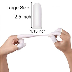 Large Latex Finger Cots Anti Static Rubber Fingertip Protective Finger Cots for Electronic Repair, Handmade Apply, 600 Pcs