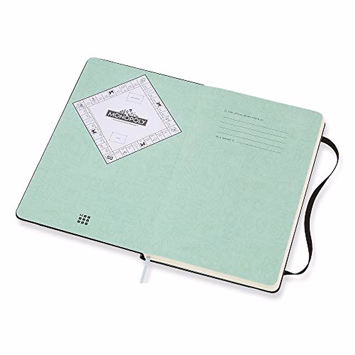 Moleskine Limited Edition Monopoly Notebook, Hard Cover, Large (5" x 8.25") Ruled/Lined, 240 Pages