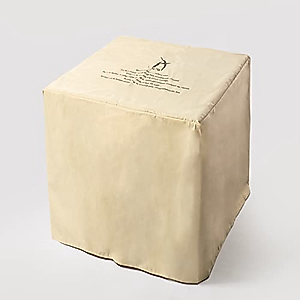 HomSof Outdoor Concrete Fire Pit Column Propane Fire Pit Patio Gas Fire Pit