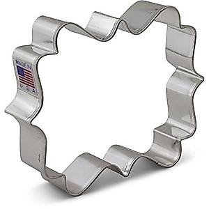 Square Plaque Cookie Cutter, 4.25" Made in USA by Ann Clark