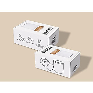 French Butter Crock for Countertop - Farmhouse Style Ceramic Butter Keeper w/Wooden Lid - White French Butter Dish with Water for Fresh & Spreadable Butter