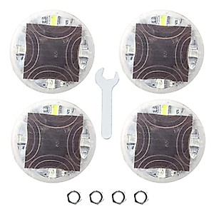 4Pcs Solar Powered Car Wheel Tyre Valve Caps Light, LED Car Wheel Hub Tire Valve Cap Light Lamp Features Solar Chargin Efficient and Environmentally Friendly