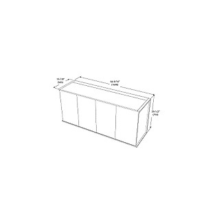 Leto Muro Orion Console Bed | Murphy Cabinet Bed Queen with Mattress Perfect for Guest Bed | Space-Saving Furniture Hide A Bed (White)