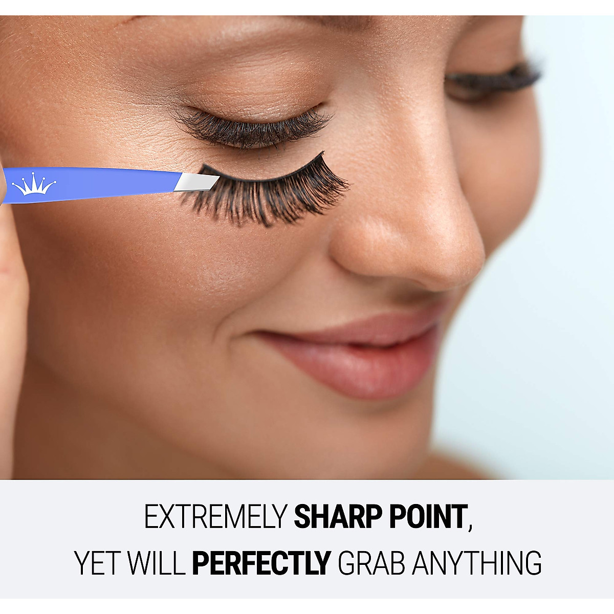 Majestic Bombay Slant Tweezers for Women and Men – Splinter Ticks, Facial, Eyebrows and Ingrown Hair Removal–Sharp, Needle Nose, Surgical Tweezers Precision best tweezers for chin hair and Plucking