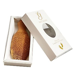 Pumice Stone for Feet Lasts 5+ Years - Exfoliator Scrubber Callus Remover for Hard Skin -Pedicure Tool Foot File Made of Natural Terra-Cotta