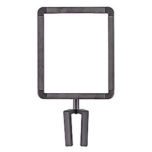 US Weight - U2513 Plastic Stanchion Sign Holder with Plexiglass Covers for USW ChainBoss and Sentry Stanchions